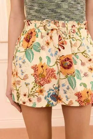 Ulla Johnson Marnie Cotton Shorts - Abalone