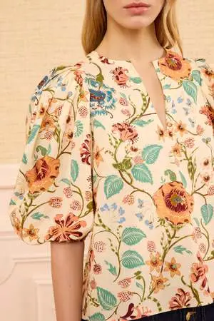Ulla Johnson Florielle Cotton Top - Abalone