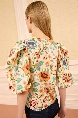 Ulla Johnson Florielle Cotton Top - Abalone