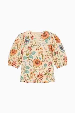 Ulla Johnson Florielle Cotton Top - Abalone