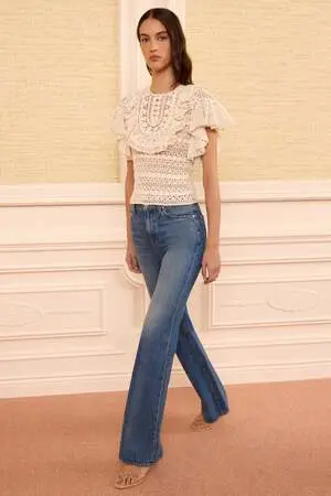 Ulla Johnson Bea Crochet Top - Cowrie