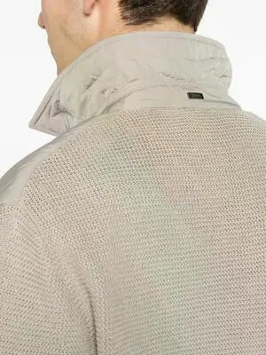 Herno Panelled Waffle-knit Jacket