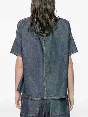 SUSANNE BOMMER Short-sleeve Denim Shirt