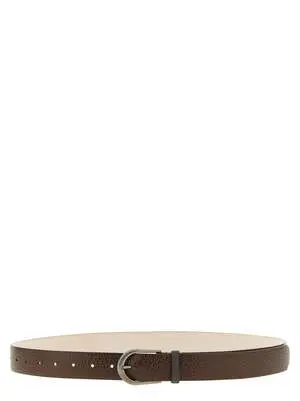Brunello Cucinelli Glossy Jewel Belt - Brown