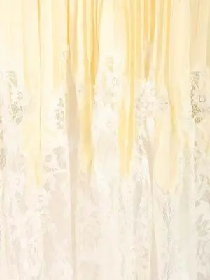 SELF-PORTRAIT Satin Lace Midi Skirt