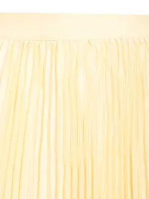 SELF-PORTRAIT Satin Lace Midi Skirt