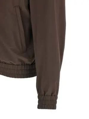 Brunello Cucinelli Water-repellent Zip-up Jacket With Removable Hood - Brown