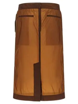 Saint Laurent Midi Skirt - Brown