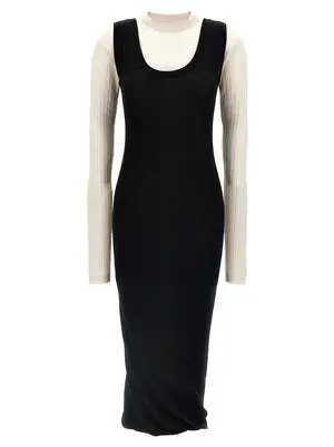 Marni Multilayered Wool Dress - Multicolor