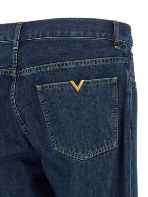 Valentino Garavani Straight Leg Jeans - Blue