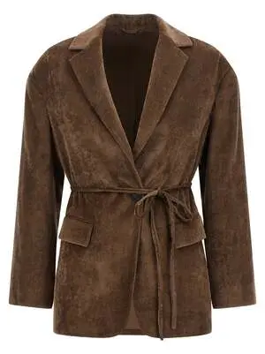 BRUNELLO CUCINELLI BRUNELLO CUCINELLI Microribbed Velvet Blazer