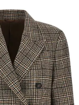 Brunello Cucinelli Double-breasted Checked Blazer