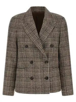 BRUNELLO CUCINELLI BRUNELLO CUCINELLI Double-breasted Checked Blazer