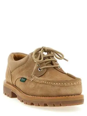 Paraboot Thiers Suede Derby Shoes - Cream