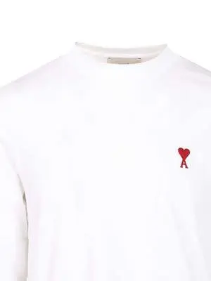 AMI Paris Long-sleeved T-shirt With Embroidered Logo