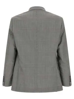 Brunello Cucinelli Prince Of Wales Blazer - Gray