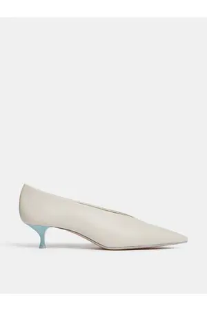 Le Monde Beryl Babouche Kitten Heel - Natural