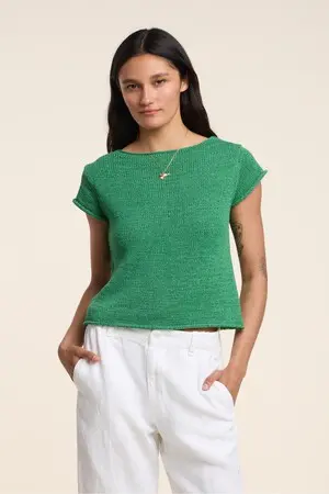 Velvet By Graham & Spencer Milou Sweater - Green