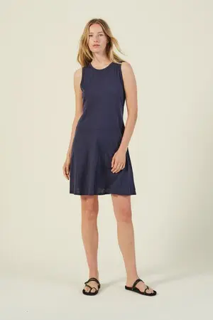 Velvet By Graham & Spencer Loen Cotton Slub Tank Dress