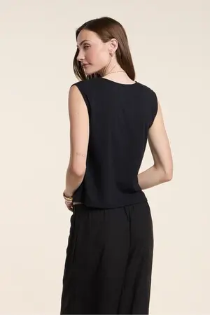 Velvet By Graham & Spencer Sleeveless Button Front Top