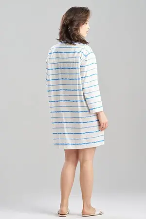Natori Shibori Cotton Sateen Sleepshirt