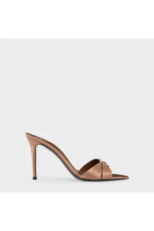 GIUSEPPE ZANOTTI Lumière Mule 90 Stiletto Sandals - Brown