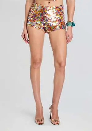 Retrofete Blanche Sequin Hot Pants