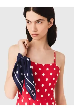 Maje Silk Polka Dot Bandana