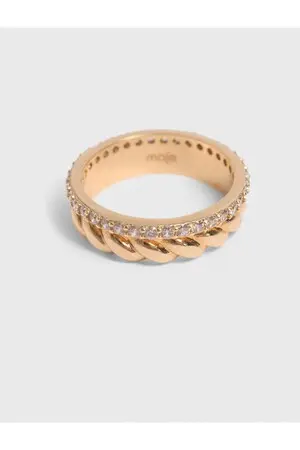 Maje Twisted Rhinestone Ring