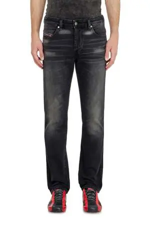 DIESEL® Slim Fit Button Fly Jeans - Black