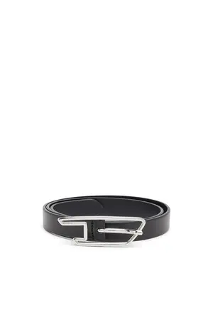 DIESEL® Pull-up Leather Belt With D Buckle