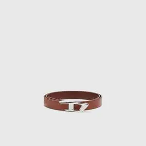 DIESEL® 2 Cm Leather Belt With D Buckle - Brown