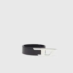 DIESEL® Leather Belt With D Buckle - Black