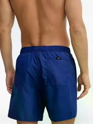 Armani Exchange Logo Print Drawstring Swim Shorts