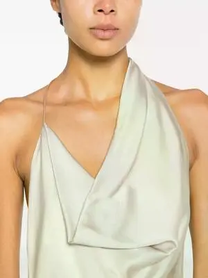 NINEMINUTES Cowl Neck Backless Midi Dress
