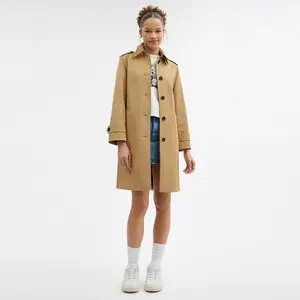 COACH OUTLET Coach Trench Coat With Signature Piping