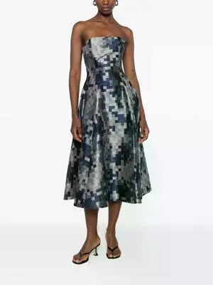 Leen Mougrhabi Amira Strapless Midi Dress