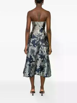 Leen Mougrhabi Amira Strapless Midi Dress