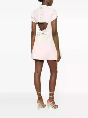 Leen Mougrhabi Cheri Cut-out Bow-detail Mini Dress
