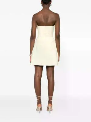 Leen Mougrhabi Strapless Bow Detail Mini Dress