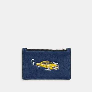 COACH OUTLET Zip Card Case With Car Print