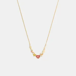 COACH OUTLET Celestial Stars And Hearts Necklace - Gold/multi