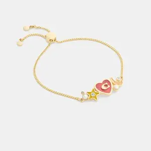 COACH OUTLET Coach Celestial Stars And Hearts Slider Bracelet