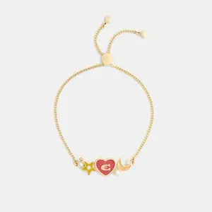 COACH OUTLET Coach Celestial Stars And Hearts Slider Bracelet
