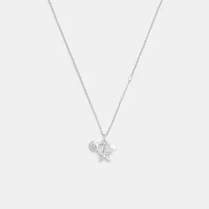 COACH OUTLET Coach Pearl And Seashell Pendant Necklace - Silver/pearl