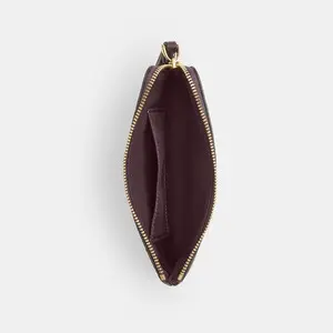 COACH OUTLET Signature Canvas Wristlet - Gold/black Currant