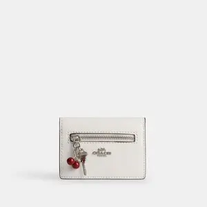 COACH OUTLET Card Case With Charms - Silver/chalk