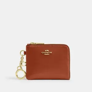 COACH OUTLET Small Corner Zip Wallet - Gold/cinnamon