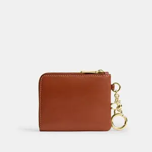 COACH OUTLET Small Corner Zip Wallet - Gold/cinnamon