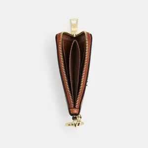 COACH OUTLET Small Corner Zip Wallet - Gold/cinnamon